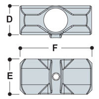 Kee Lite, L26-8 - Two Socket Cross, Key Clamp - Simplified Building
