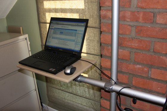 Wood-Panelled Industrial Tube Desk DIY - Simplified Building
