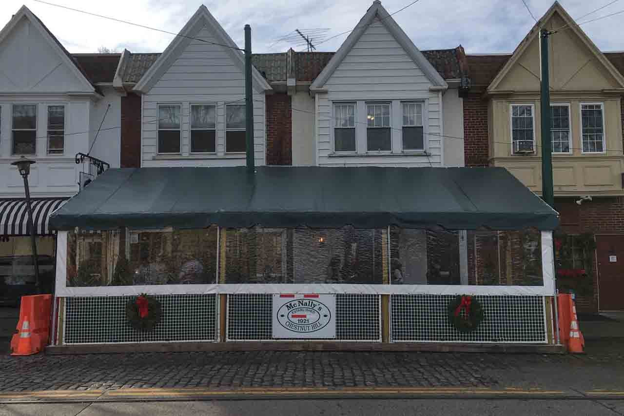 Outdoor Seating and Dining Structure for Restaurants - Simplified Building