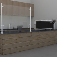 7 Sneeze guard designs for countertops - Simplified Building