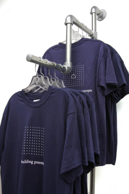 Wall Mounted Industrial Clothes Rail - Simplified Building