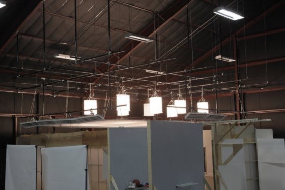 Industrial overhead lighting rig - Projects - Simplified Building