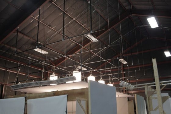 Industrial overhead lighting rig - Projects - Simplified Building