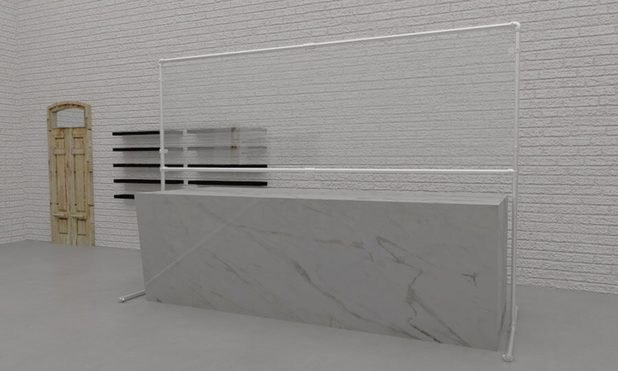 7 Sneeze guard designs for countertops - Simplified Building