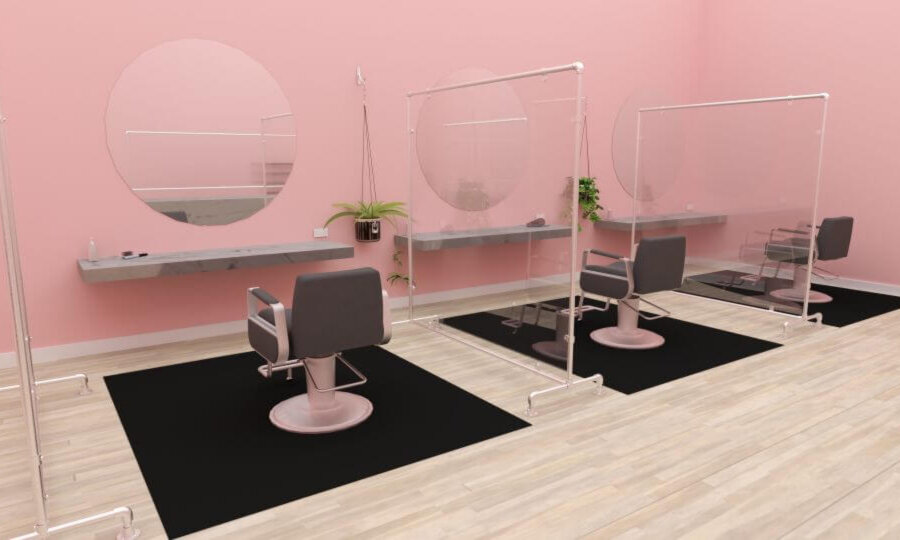 Perspex Screens for Hairdressers - Simplified Building