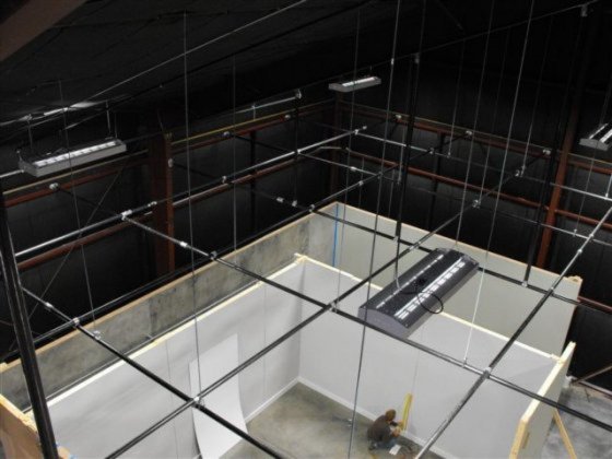 Industrial overhead lighting rig - Projects - Simplified Building