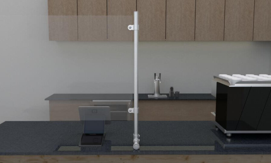 7 Sneeze guard designs for countertops - Simplified Building