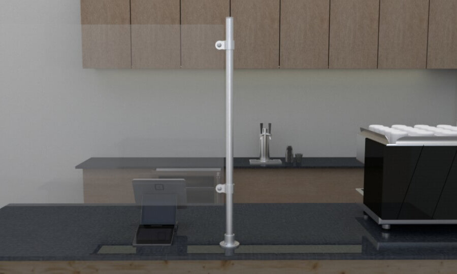 7 Sneeze guard designs for countertops - Simplified Building