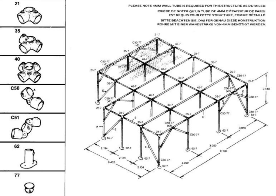 DIY pavillion frame - Simplified Building